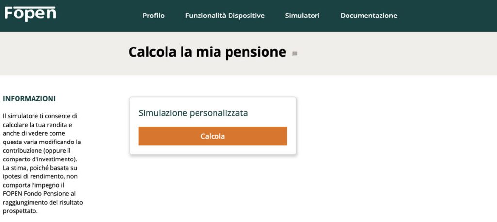 Guida all'utilizzo dell'area riservata di Fopen - FOPEN