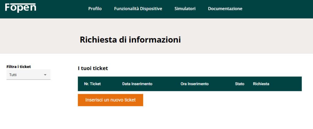 Guida all'utilizzo dell'area riservata di Fopen - FOPEN